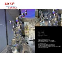 China Medium Size Clear Acrylic Art Sculptures with Smooth Finish - Handmade Modern Abstract Design for Tabletop Display for sale