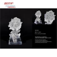 China Medium Size Clear Acrylic Art Sculptures with Smooth Finish - Handmade Modern Abstract Design for Tabletop Display for sale