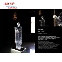 China BESTA Acrylic Art Sculptures - Medium Size Clear Abstract Modern Decor with Handmade Craftsmanship for sale