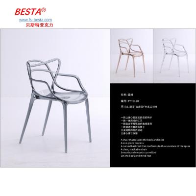 China Clear Acrylic Round Dining Table Modern High Durability Furniture for Indoor Use for sale