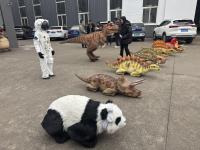 China Small Four Legged Realistic Dinosaur Robot Outdoor Walking Dinosaur Robot for sale