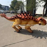 China Realistic Silicone Skin Ankylosaurus Robot with Remote Control Interaction and Customizable Movements for sale