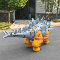 China Customizable Quadruped Remote Control Robotic Dinosaur Interactive Stegosaurus Robot for Commercial Events for sale