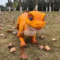 China Themed Restaurants Cartoon Dinosaur Robot Lifelike Small Dinosaur Robot for sale