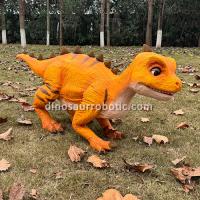 China Themed Restaurants Cartoon Dinosaur Robot Lifelike Small Dinosaur Robot for sale