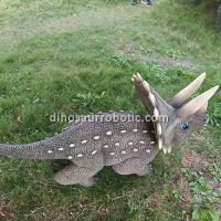 China Realistic Silicone Triceratops Robot Dinosaur with Quadruped Motion System and Multiple Performance Actions for sale