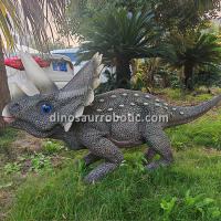 China Realistic Silicone Triceratops Robot Dinosaur with Quadruped Motion System and Multiple Performance Actions for sale