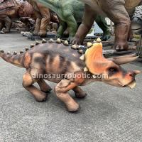 China Silicone Realistic Dinosaur Robot Triceratops Robot Dinosaur Customizable for sale