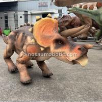 China Silicone Realistic Dinosaur Robot Triceratops Robot Dinosaur Customizable for sale