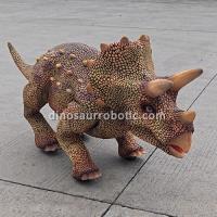 China Realistic Silicone Triceratops Robotic Dinosaur with Multiple Performance Actions and Customizable Features for sale