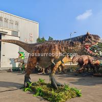 China Carnotaurus Life Size Animatronic Dinosaurs Outdoor for sale