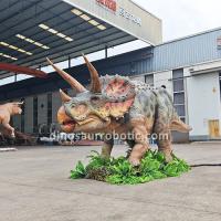 China Realistic Animatronic Dinosaur Commercial Animatronic Triceratops for sale
