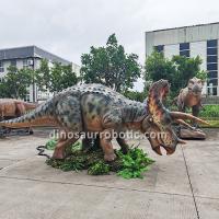 China Realistic Animatronic Dinosaur Commercial Animatronic Triceratops for sale