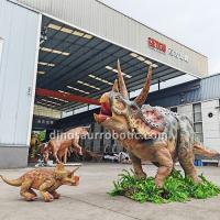 China Realistic Animatronic Dinosaur Commercial Animatronic Triceratops for sale