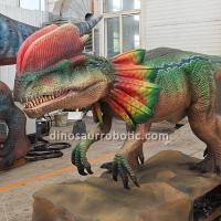 China High Fidelity Silicone & Sponge Dilophosaurus Animatronic Outdoor for sale