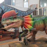 China High Fidelity Silicone & Sponge Dilophosaurus Animatronic Outdoor for sale