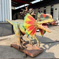 China Weatherproof Dilophosaurus Animatronic Dinosaur Customized for sale
