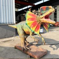 China Weatherproof Dilophosaurus Animatronic Dinosaur Customized for sale