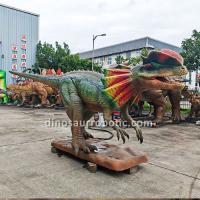 China Waterproof Animatronic Dilophosaurus with Customizable Size and Lifelike Movements for Outdoor Use for sale