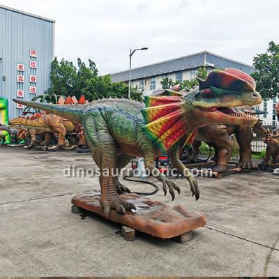 China Waterproof Animatronic Dilophosaurus with Customizable Size and Lifelike Movements for Outdoor Use for sale