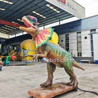 China Waterproof Animatronic Dilophosaurus with Customizable Size and Lifelike Movements for Outdoor Use for sale