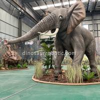 China Ultra Realistic Customizable Animatronic Elephant with Authentic Sound for Exhibitions and Theme Parks for sale
