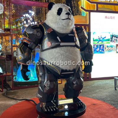 China Ultra Realistic Mecha Panda Animatronic Animal with Customizable Movements for Interactive Experience for sale
