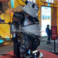 China Ultra Realistic Mecha Panda Animatronic Animal with Customizable Movements for Interactive Experience for sale