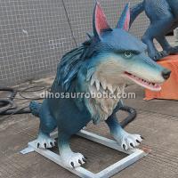China Silicone & Sponge Wolf Animatronic Ultra Realistic Animal Animatronic for sale