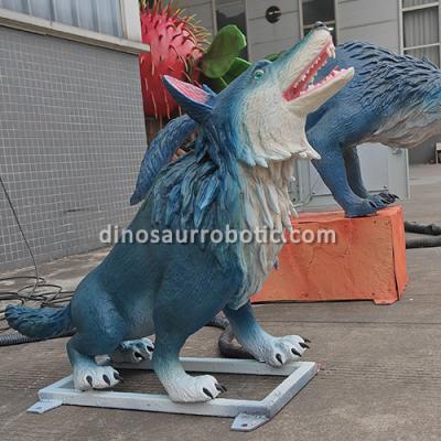 China Silicone & Sponge Wolf Animatronic Ultra Realistic Animal Animatronic for sale