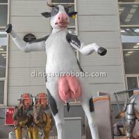 China Cute Custom Bionic Dancing Cow Animatronic Animal for Smooth Fluid Dynamic Play for sale
