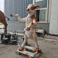 China Customized Dancing Calf Animatronic Animal For Shopping Malls for sale