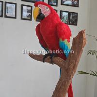 China Ultra Realistic Animatronic Animals Exhibitions Animatronic Parrot for sale