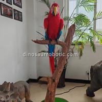 China Ultra Realistic Animatronic Animals Exhibitions Animatronic Parrot for sale