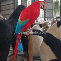 China Safety Parrot Animatronic Animal Life Size With CE ISO Approval for sale