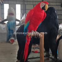 China Safety Parrot Animatronic Animal Life Size With CE ISO Approval for sale