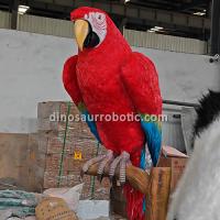China Safety Parrot Animatronic Animal Life Size With CE ISO Approval for sale