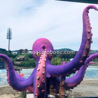 China Purple Animatronic Octopus with Precision Motor for Bionic Movements, Fully Customizable Color and Size, Offering Ocean-Themed Interactive Experience for sale