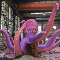 China Purple Animatronic Octopus with Precision Motor for Bionic Movements, Fully Customizable Color and Size, Offering Ocean-Themed Interactive Experience for sale