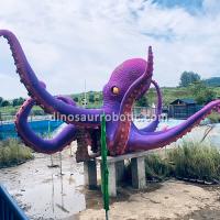 China Purple Animatronic Octopus with Precision Motor for Bionic Movements, Fully Customizable Color and Size, Offering Ocean-Themed Interactive Experience for sale
