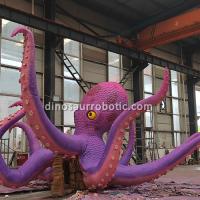 China Purple Animatronic Octopus with Precision Motor for Bionic Movements, Fully Customizable Color and Size, Offering Ocean-Themed Interactive Experience for sale