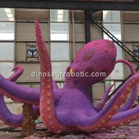 China Purple Animatronic Octopus with Precision Motor for Bionic Movements, Fully Customizable Color and Size, Offering Ocean-Themed Interactive Experience for sale