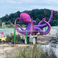 China Purple Animatronic Octopus with Precision Motor for Bionic Movements, Fully Customizable Color and Size, Offering Ocean-Themed Interactive Experience for sale