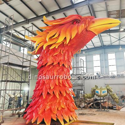 China Custom 3D Printed Fiberglass Animatronic Crow With Vibrant Colors for sale