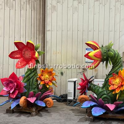 China Spray Man Eating Flower Animatronic Custom Animatronic Models for sale