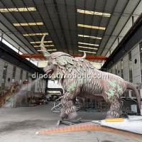China Rhinoceros Custom Animatronic Highly Realistic Appearance For Scenic Spot Design for sale
