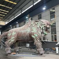 China Rhinoceros Custom Animatronic Highly Realistic Appearance For Scenic Spot Design for sale