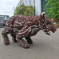 China Theme Parks Realistic Animal Quadruped Smart Walking Tapir For Public Attractions for sale