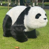 China Public Spaces Realistic Panda Bear Smart Walking Interactive Panda for sale