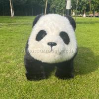 China Public Spaces Realistic Panda Bear Smart Walking Interactive Panda for sale